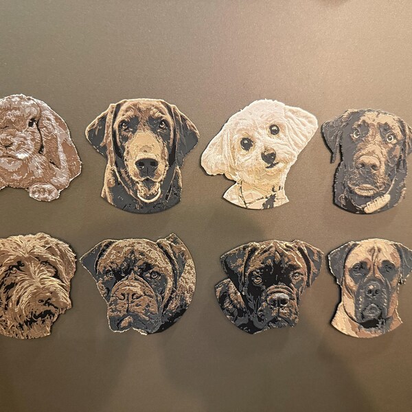 Customized 3D Printed Pet Magnet With Your Pet's Face, Pet Portrait ...