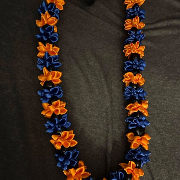 Gold Hawaiian Ribbon Lei,graduation Lei,anniversary Lei,wedding Lei ...