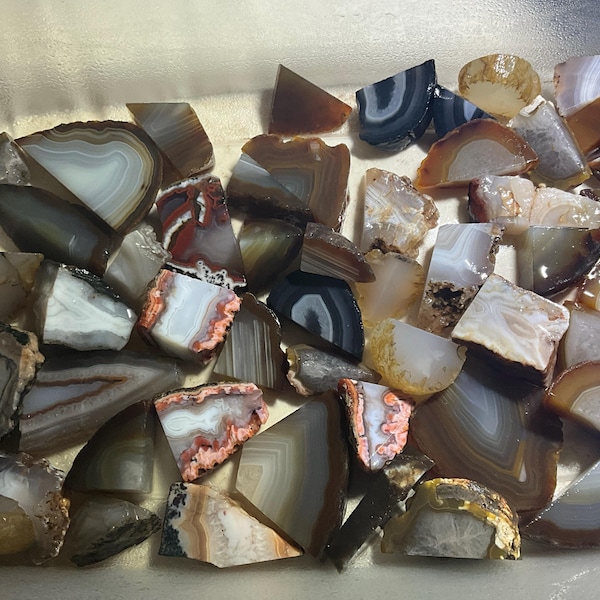 3+ POUNDS of TUMBLING ROUGH Includes: Rocks for Tumbling Mixed Agate's ...