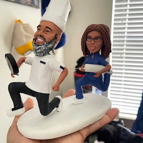 Wedding Cake Toppers Custom Bobble Head Custom Cake Toppers Wedding ...