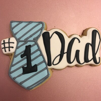 Number 1 Dad Tie Cookie Cutter - Etsy
