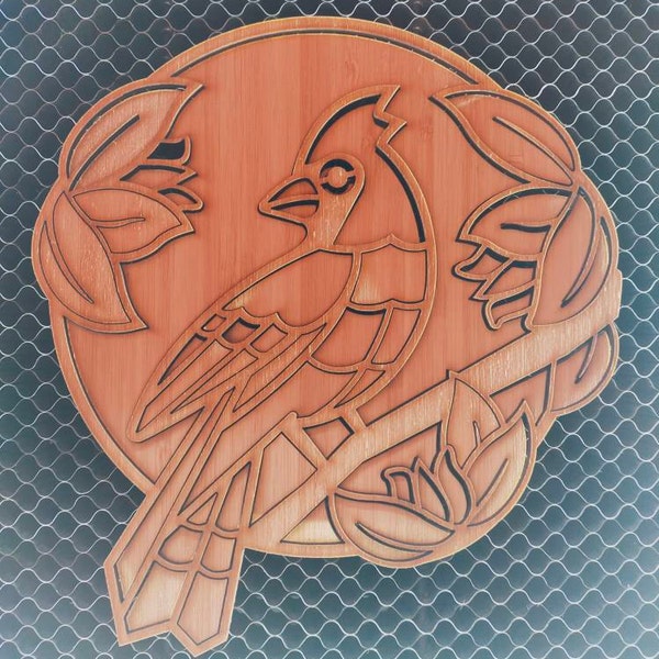 CARDINAL SVG Laser Cut Files for Glowforge Laser Cutter Artwork Vector ...