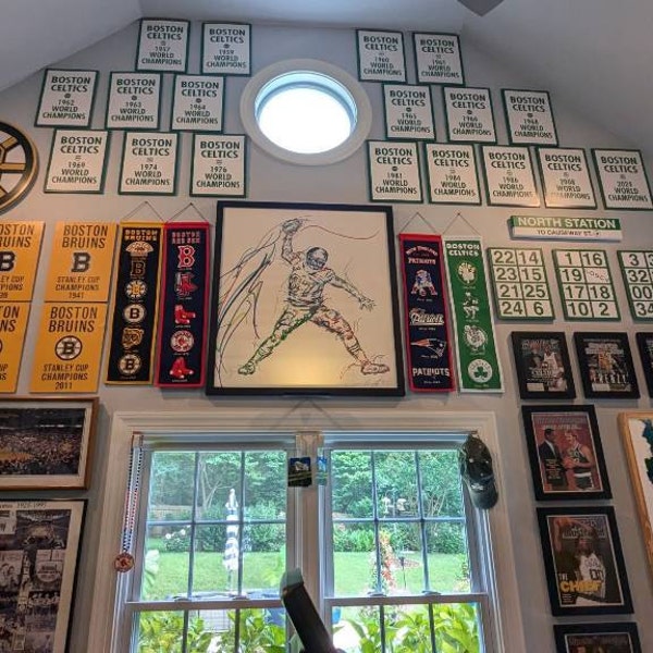 Boston Red Sox Fenway Park Custom Hand Painted Green Monster Concourse ...