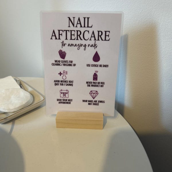 Botox Aftercare Advice Sign | Acrylic Sign |salon Sign | Aesthetics ...