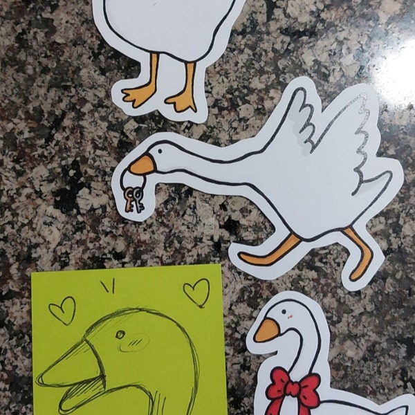 Cute Stickers Inspired by Untitled Goose Game - Part 1 - Etsy