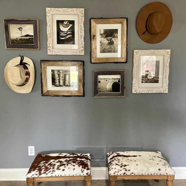 Highland Cow Gallery Wall Set, Southwest Set of 6 Prints, Rustic ...