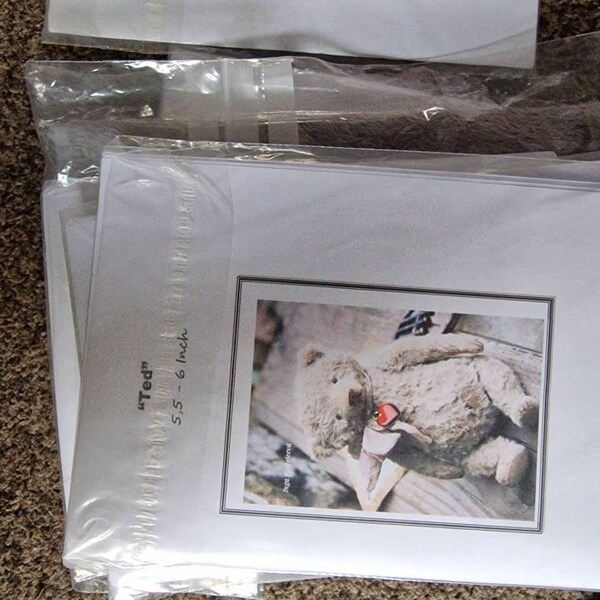 Sewing Kit for This Cute Little 5inch Cream Coloured Bear "ted" (age ...