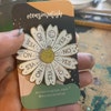 Spinning Daisy | Plant Pin | Interactive Pin | Spinning Pin - Etsy