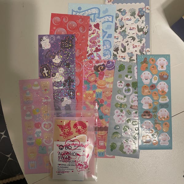Sticker Sheet Gacha!!!! | Cute Sticker Sheets Bundle | No Repeats ...