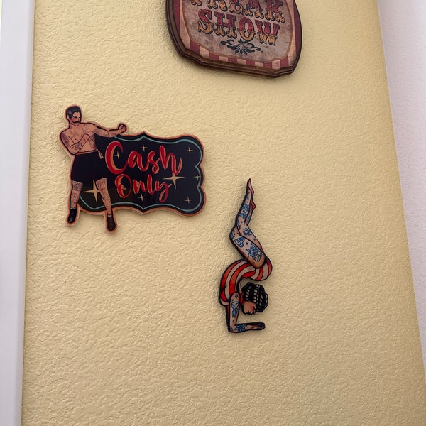 Welcome to the Freak Show Wooden Wall Plaque - Sideshow Vintage Art ...