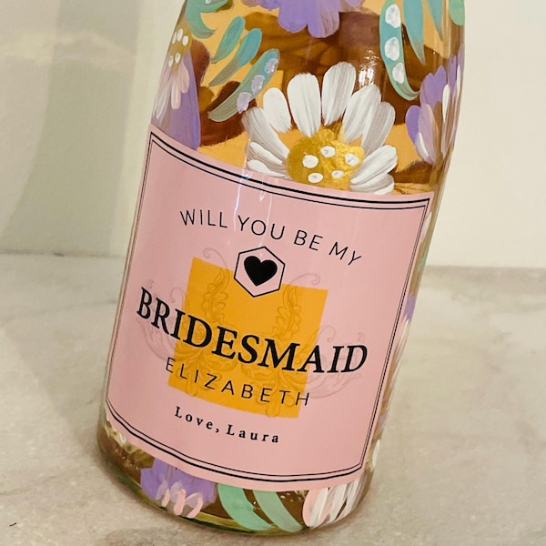 Custom Champagne Label, Champagne Bottle Labels, Mini Champagne Bottle ...