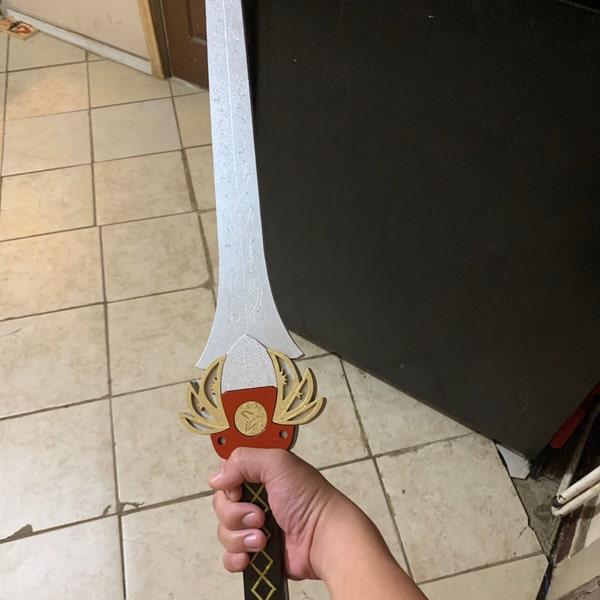 Red Power Ranger Sword (choice 2 Sizes) | MMPR Cosplay Replica Costume ...