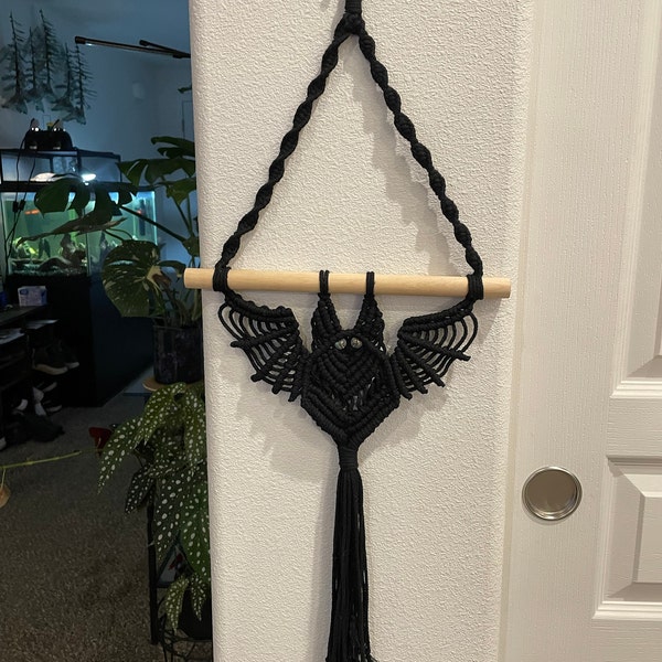 PDF Bat Macrame , Witchy Decorations, Goth Aesthetic, Digital Pattern, Diy Halloween Decor ...