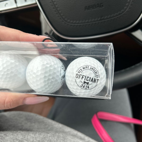 Officiant Gift, Gift for Officiant, Pastor Gift, Custom Golf Ball ...
