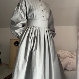 120 Pleated Wrapper, Work Dress, Morning Gown, Maternity 1840-1860 ...