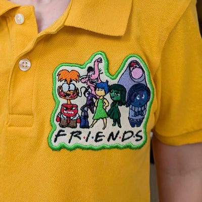 Cartoon Sorrow Emotion Embroidery Design, Embroidery Sorrow Emotion ...