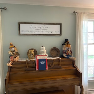 Love at Home Music Framed Farmhouse Sign - Etsy