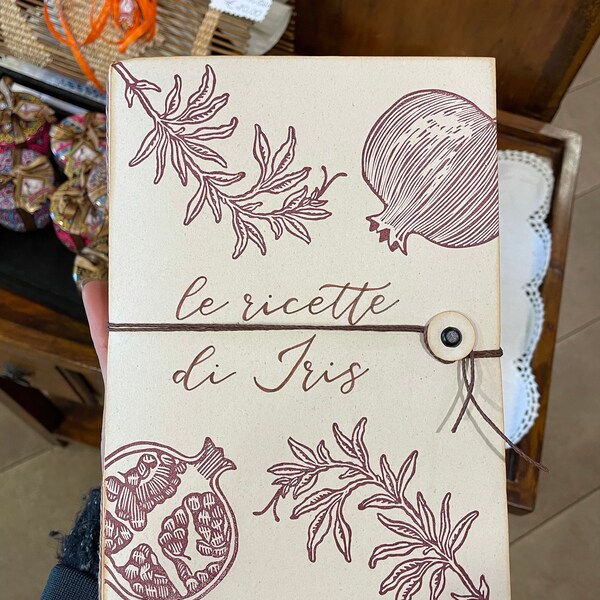 Handmade Recipes Book, Handmade Notebook, Handmade Journal, Gift for ...