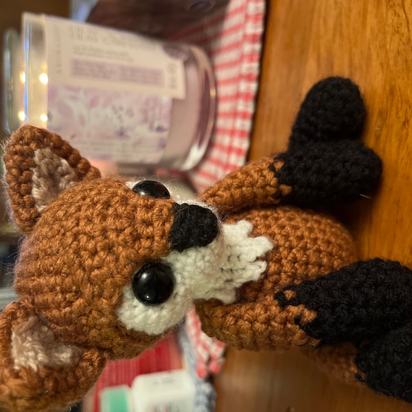 CROCHET PATTERN Lucy the Fox Crochet Amigurumi Stuffed Sitting Forest ...