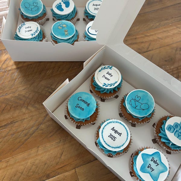 Seal Edible Cupcake Toppers 12 X 2"– Pre Cut Wafer Paper, Card or Icing ...