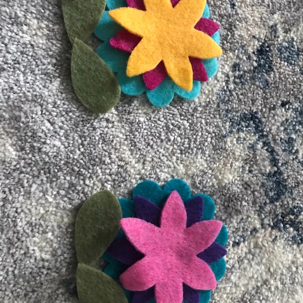 120 Piece Spring and Summer Bright Modern Colors Jewel Tones Felt ...