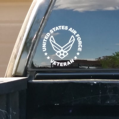USAF Air Force Veteran Car Truck Window Laptop Decal Sticker - Etsy