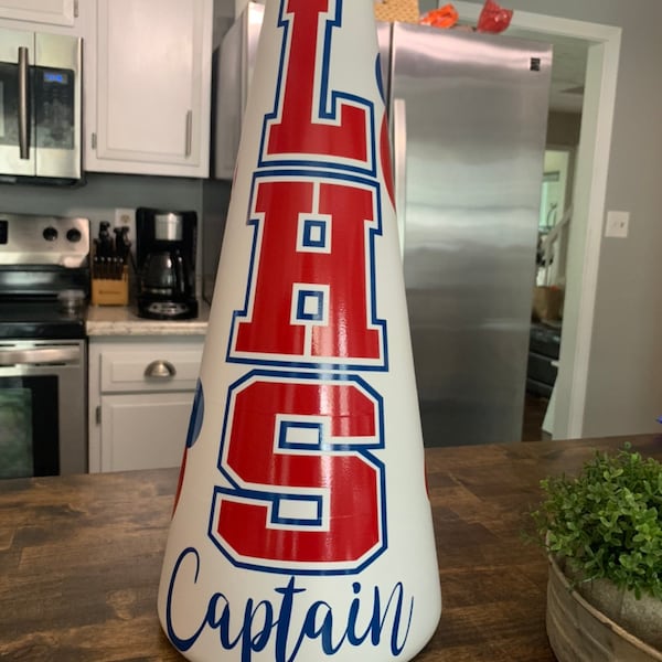 19" Cheer Megaphone Custom for Cheerleading and Personalized for Your ...