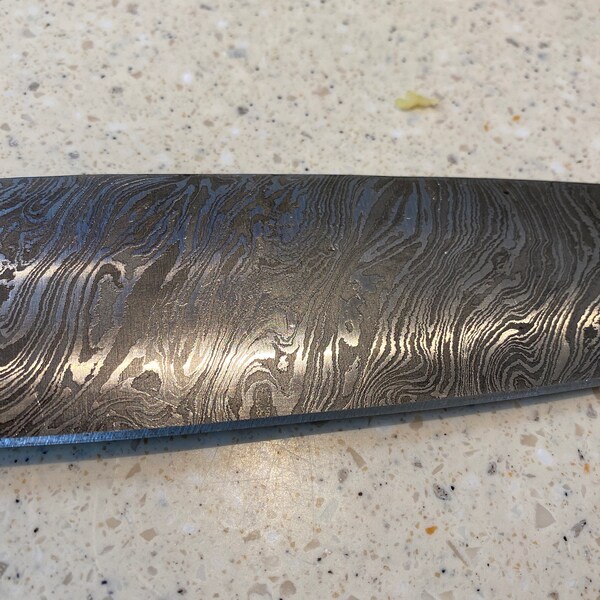 HTN Ladder Damascus Custom Billet / Great Quality / Twist Pattern / 2 X ...