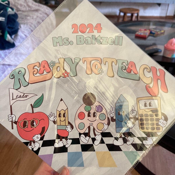 Ready to Teach Personalized Cap Decoration for Graduation, Custom ...
