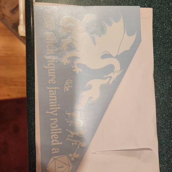 Dungeons and Dragons Your Stick Figure Family Rolled a 1 / D20 Vinyl ...