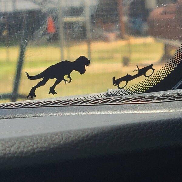 T-rex Sticker, Car Window Sticker, Tyrannosaurus Rex Sticker, Dinosaur ...