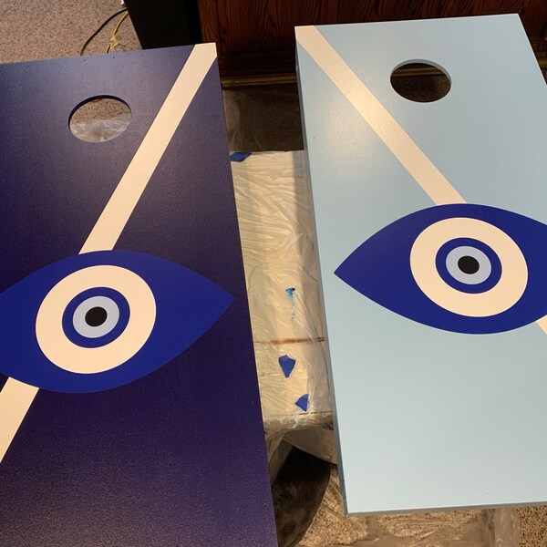 Blue Evil Eye Wall Sticker Decal – My Wonderful Walls - Etsy