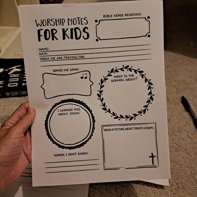 Worship Notes for Teens. Sermon Notes: Boys, Girls, Youth, Kids ...