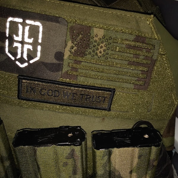 Union Jack Flag With Three Text Lines Custom Your Own Text Lasercut Patch Customized IR Combat ...