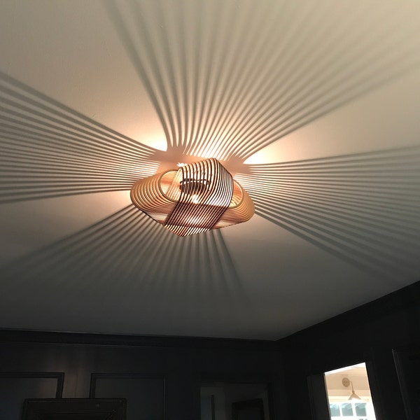 No.39 Ovals Ceiling Light - Lasercut Wood - Minimal Design Dutch Design ...