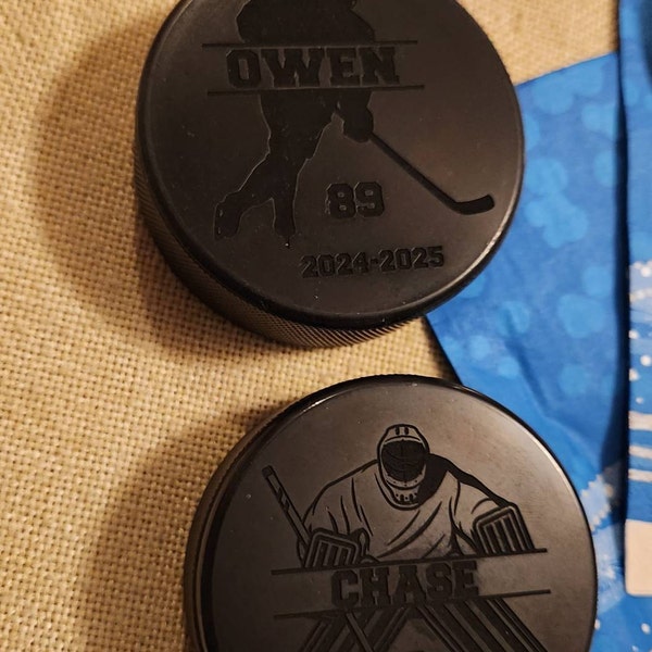 Custom Engraved Hockey Puck, Personalized Ice Hockey Puck, Coach Gifts ...