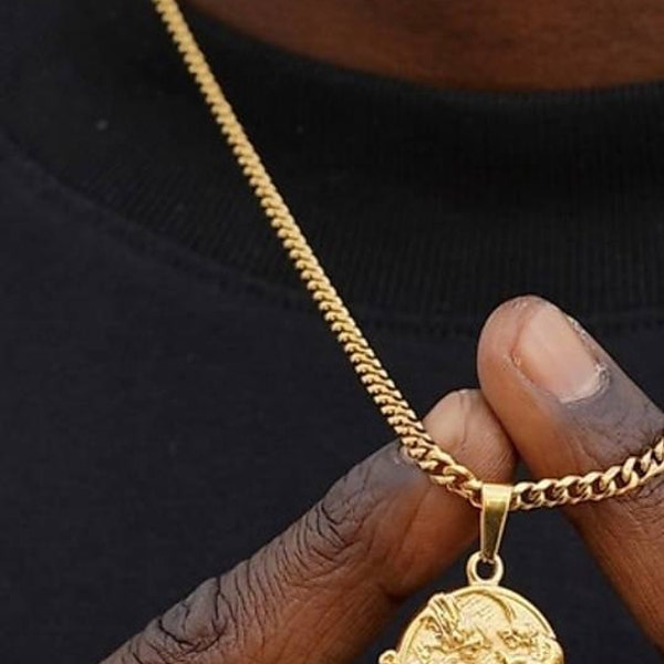 Gold Rope Chain, 18K Gold Chain Necklace, Mens Gold Rope Chain, Gold ...