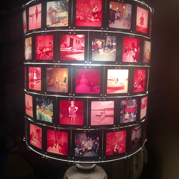 Custom Order: Handcrafted 35mm Slide Lamp Shade - Etsy