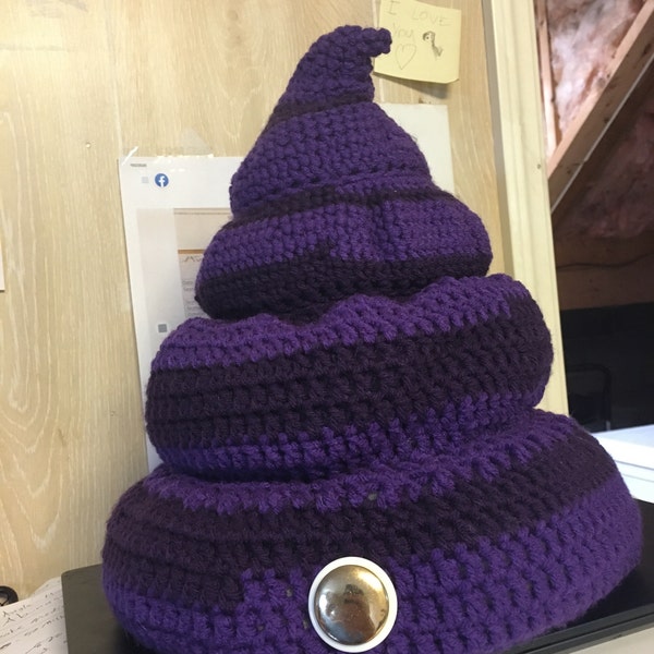 Poop Hat, Crap Head Hat, Toilet Hat, Gag Gift, Funny Hat, Crochet ...