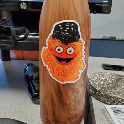 Gritty Vinyl Sticker - Etsy