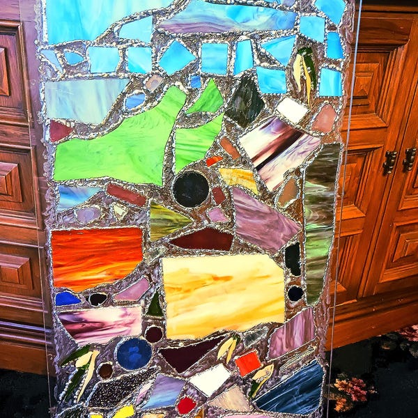 Colorful Stained Glass Scrap Pieces – Ideal for Mosaics, Resin Art ...