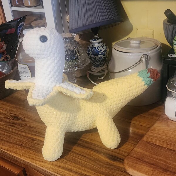Bananasaurus Dinosaur NO SEW Crochet Pattern - Etsy