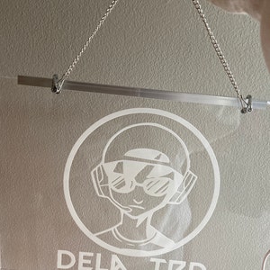 Custom Wall Hanging LED Sign With Engraved Acrylic Panel for Streamers ...