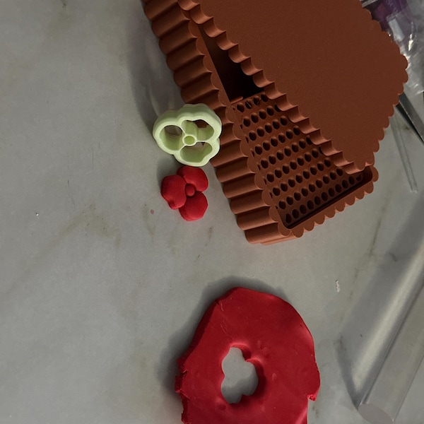 3D Printed Cornstarch Duster Tray: Clay Tool Organizer - Etsy