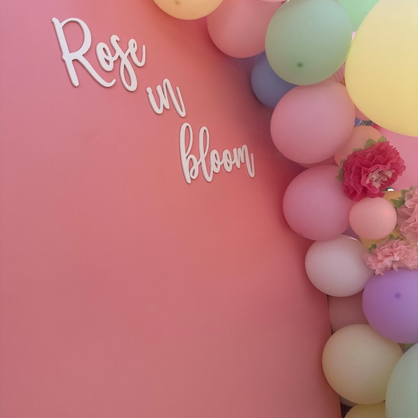 Personalized Backdrop Name Sign, Name Sign for First Birthday Party ...