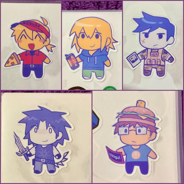 Roblox Forsaken Admins Glossy Vinyl Sticker Pack - Etsy