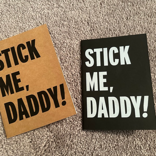 Stick Me Daddy Reusable Sticker Book | Funny Collection Album | Decal ...