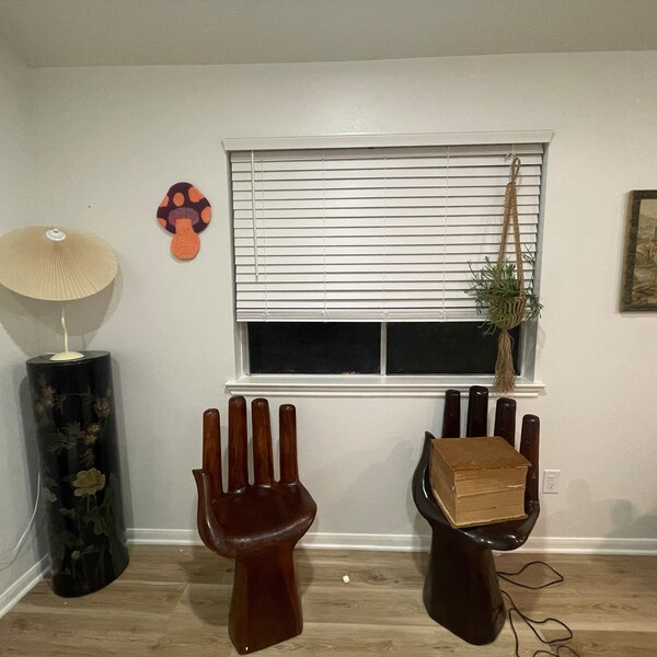 Hand-carved Teak Wood Buddha Hand Stool: Zen Home Decor - Etsy