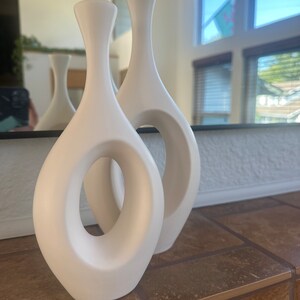 Set of 2 HANDMADE Ceramic Rustic Vase, Small and Large Decorative Vase ...