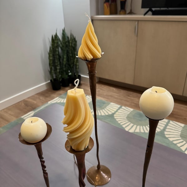 Lucerna Swirl Small Candle - Swirl Candle - Abstract Candle - Soy Wax ...